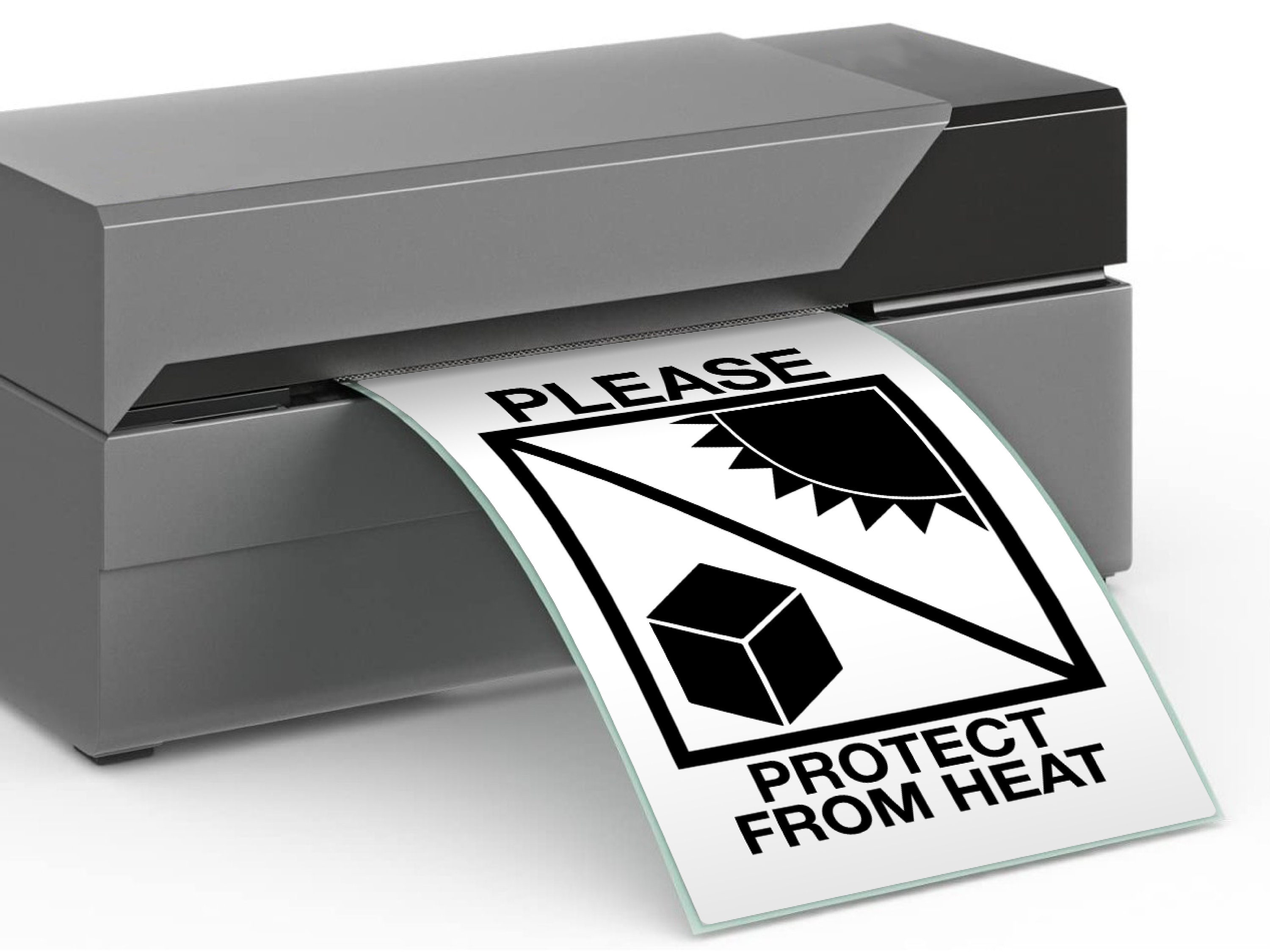 Protect From Heat Shipping Label: 4x6 Thermal Printer File (digital ...