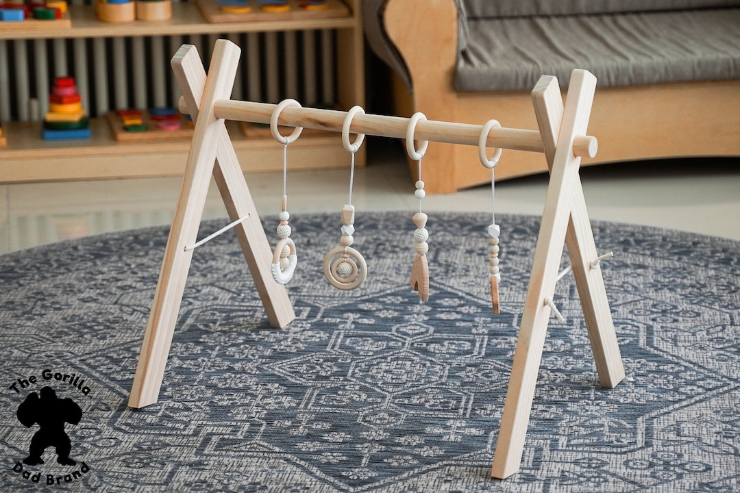 Montessori Wooden Baby Gym Set by the Gorilla Dad Brand - Etsy