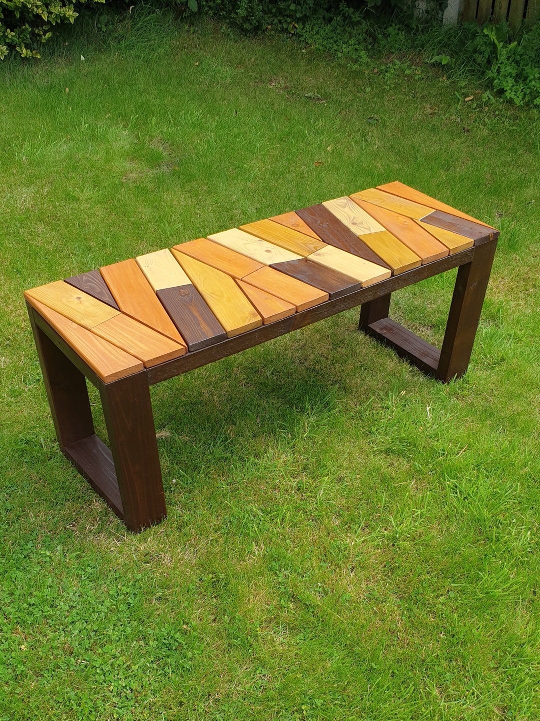 Handmade Bench. Outdoor Garden Bench, Unique and Stylish - Etsy