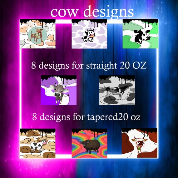 8 PNG Cow Designs - Etsy