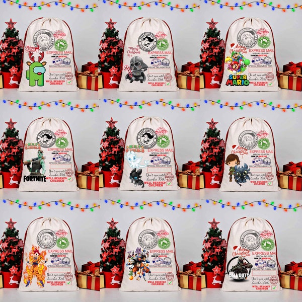 Personalized Santa Sack - Etsy