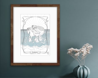 In Search of Oisín Tir Na NÓg Niamh and Oisín Irish Legends Fine Art ...