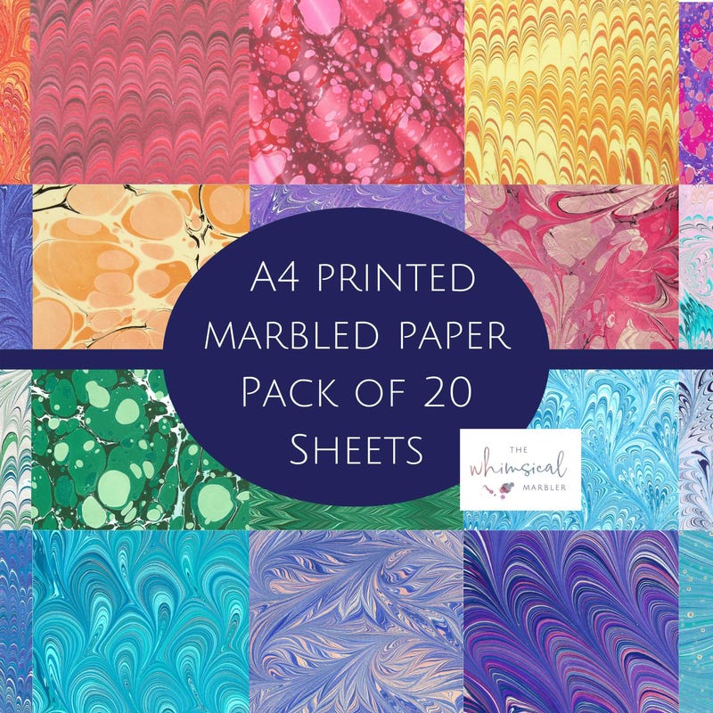 Marbled Paper - Etsy