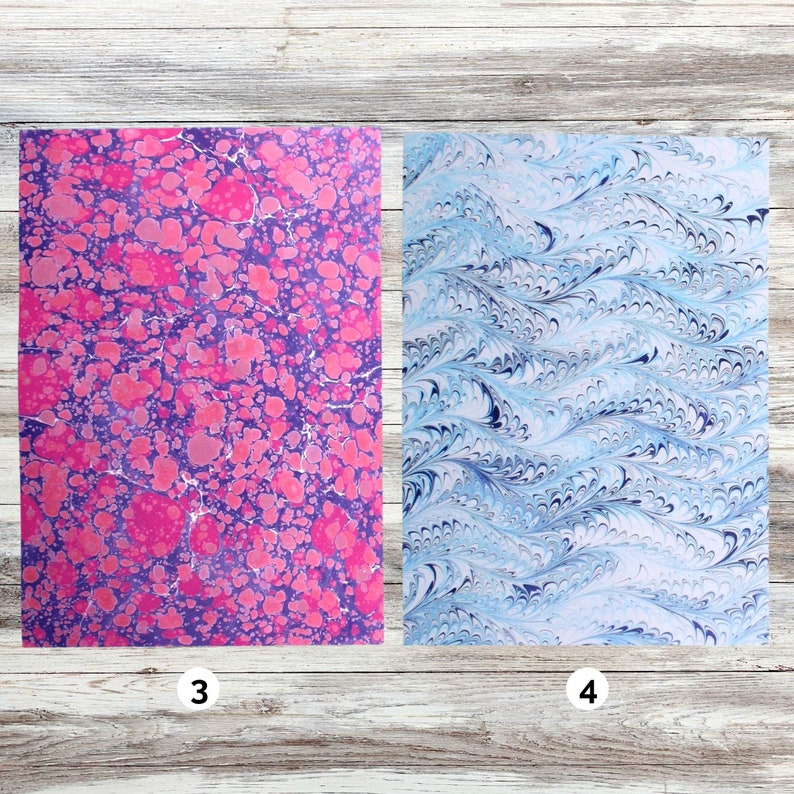 A4 Marbled Paper | 20 Mixed Designs, Scrapbooking Cardmaking - Etsy