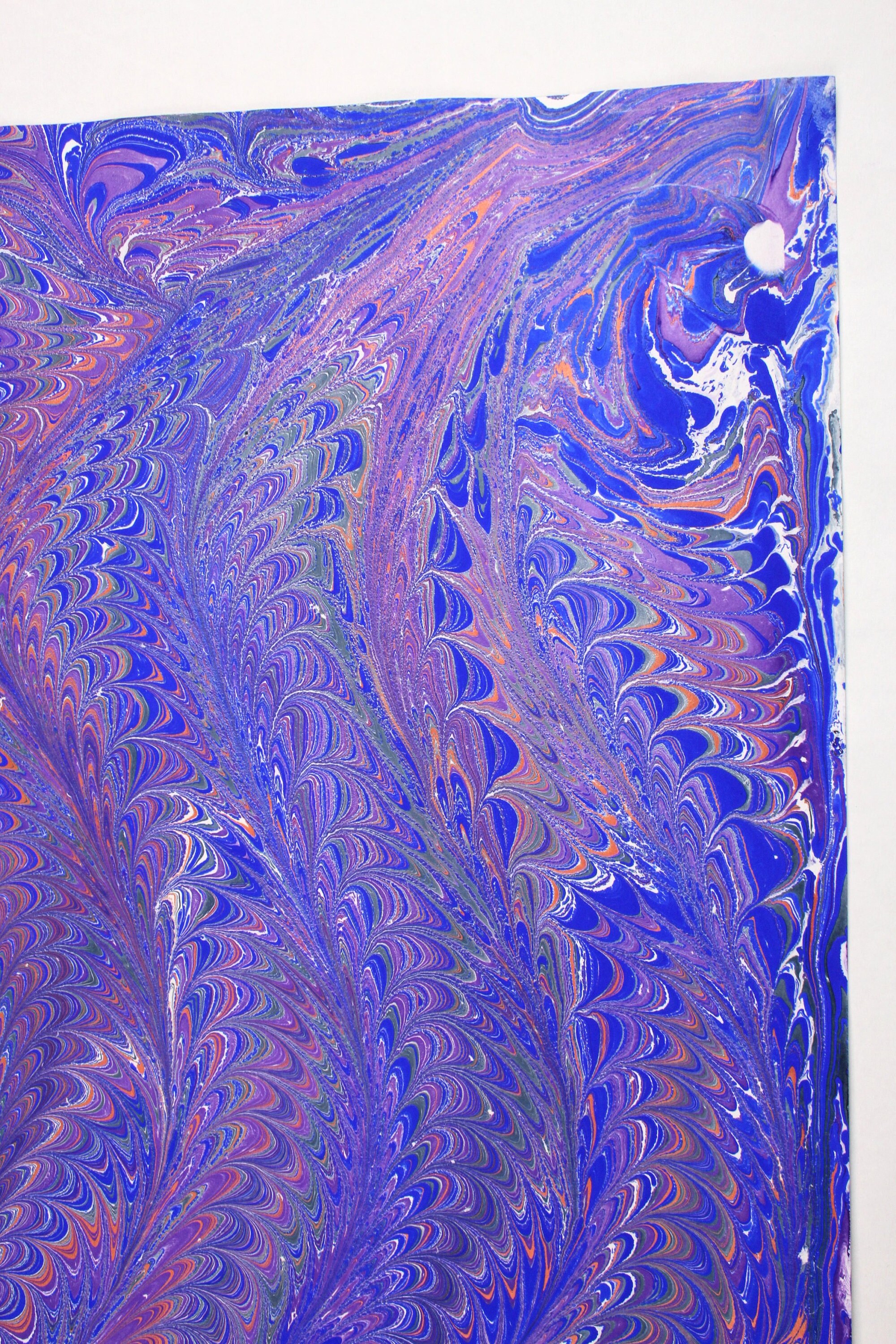 A1 Marbled Paper Sheets SECONDS Hand Crafted Genuine Marbling Unique ...