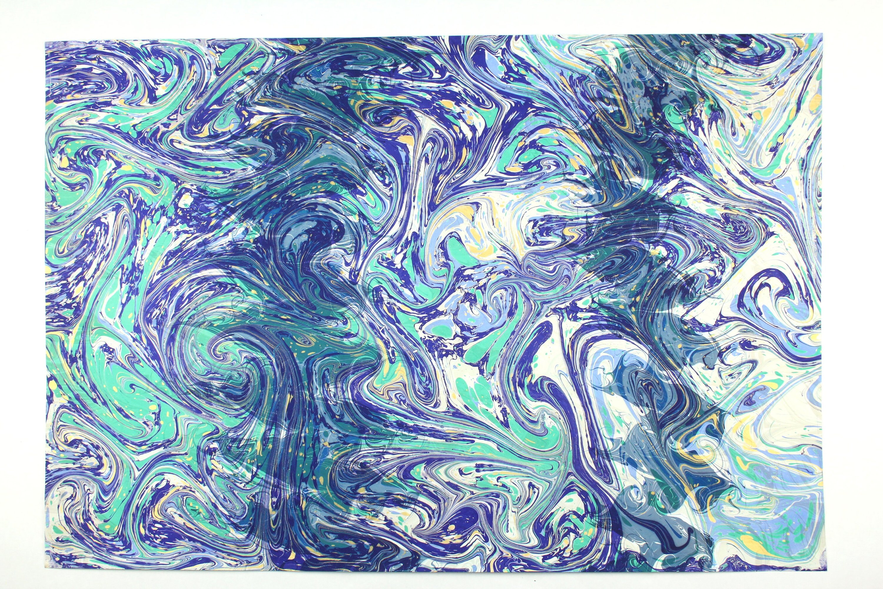 A2 Double Marbled Paper Sheets | Hand Crafted Genuine Marbling | Unique ...