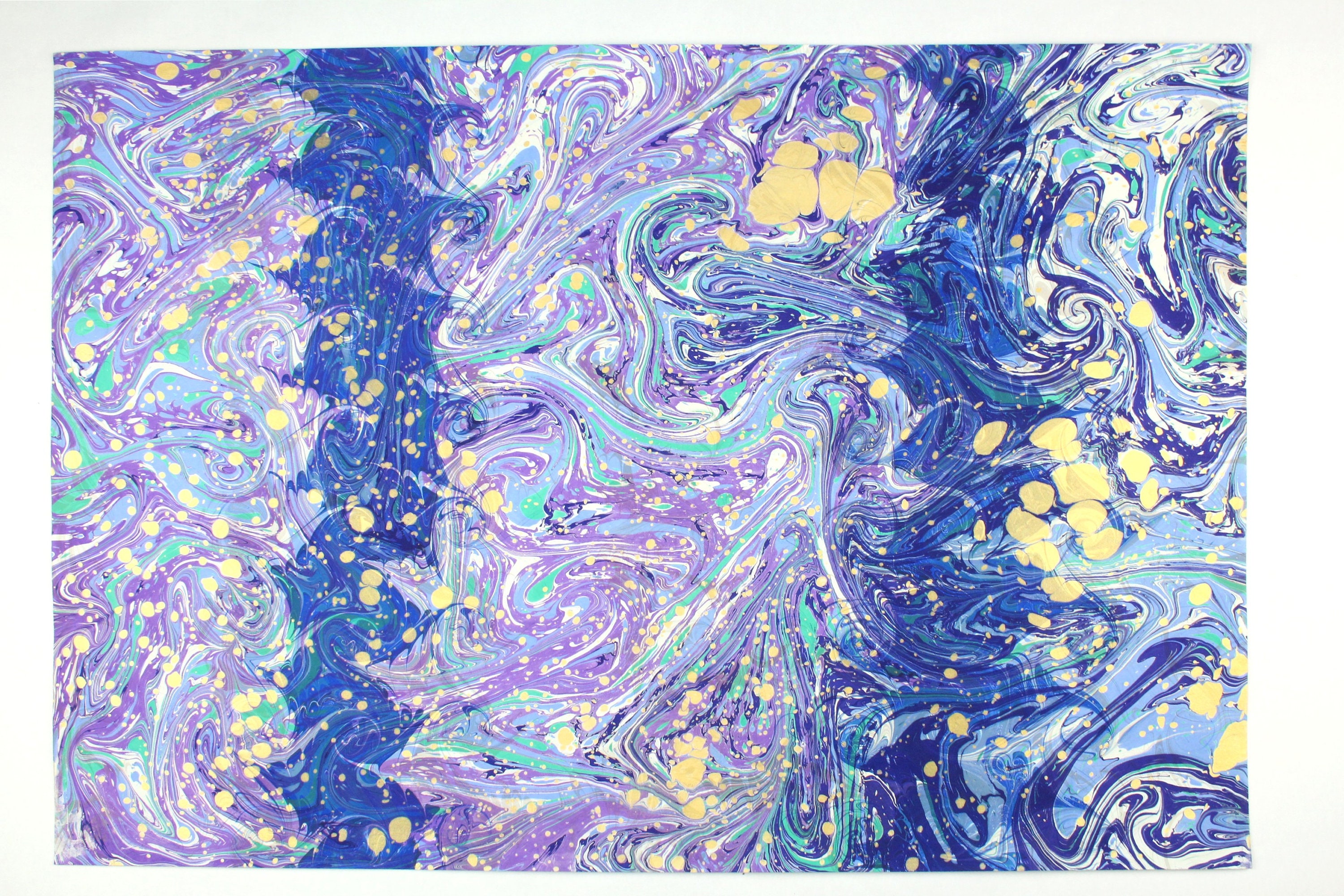A2 Double Marbled Paper Sheets | Hand Crafted Genuine Marbling | Unique ...