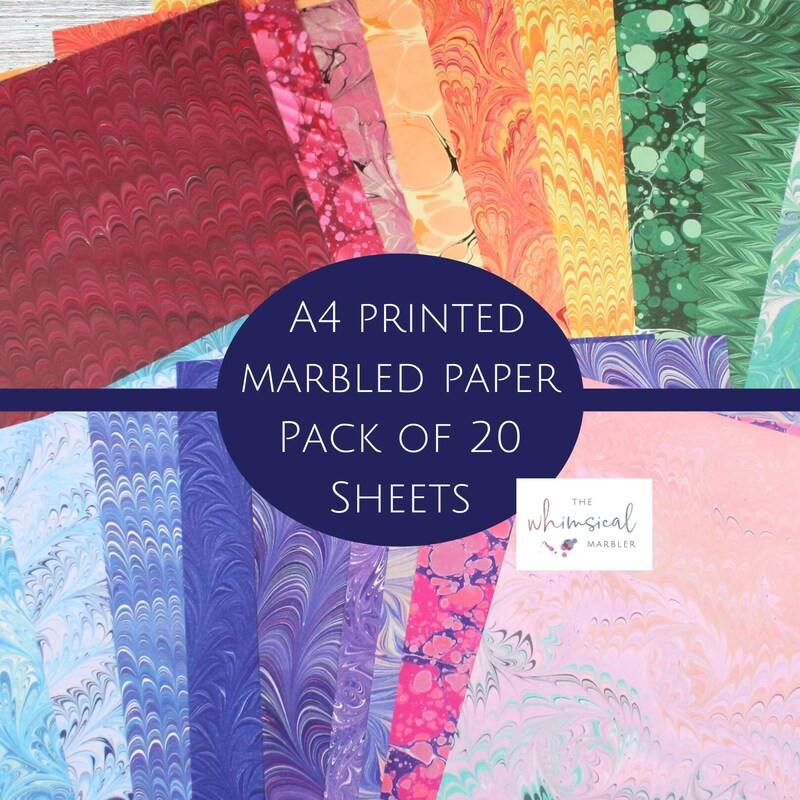 Marbled Paper - Etsy