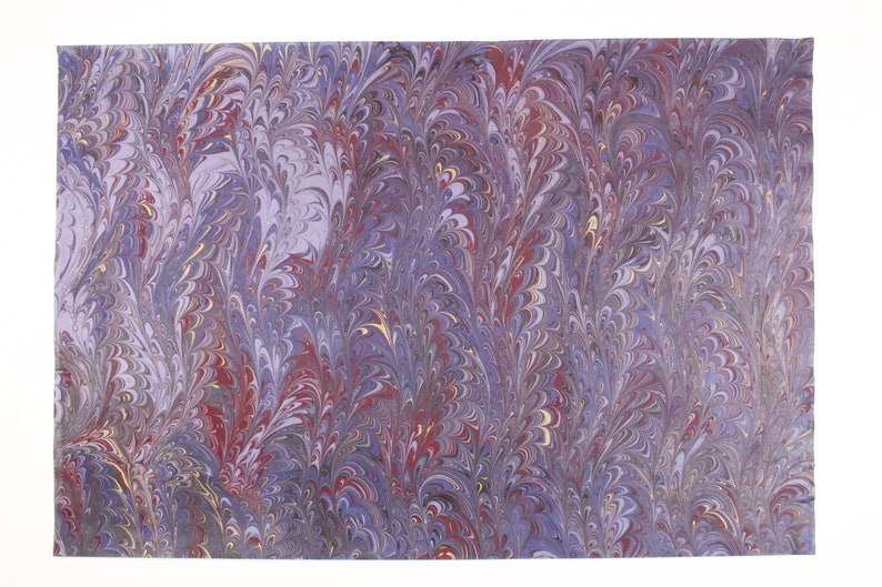 A3 Hand Marbled Paper Various Patterns Including Spanish Ripple Drawn ...