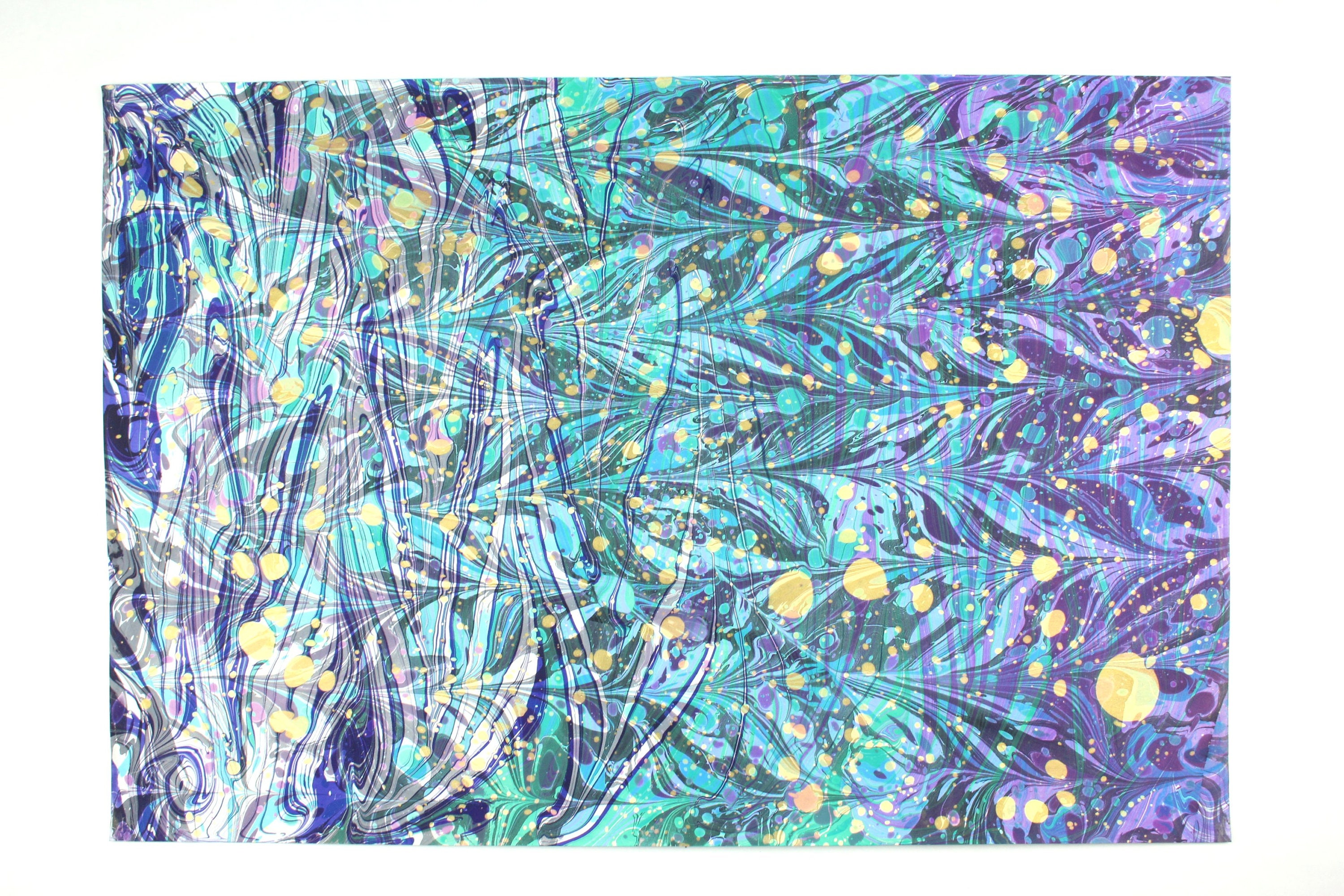 A2 Double Marbled Paper Sheets | Hand Crafted Genuine Marbling | Unique ...