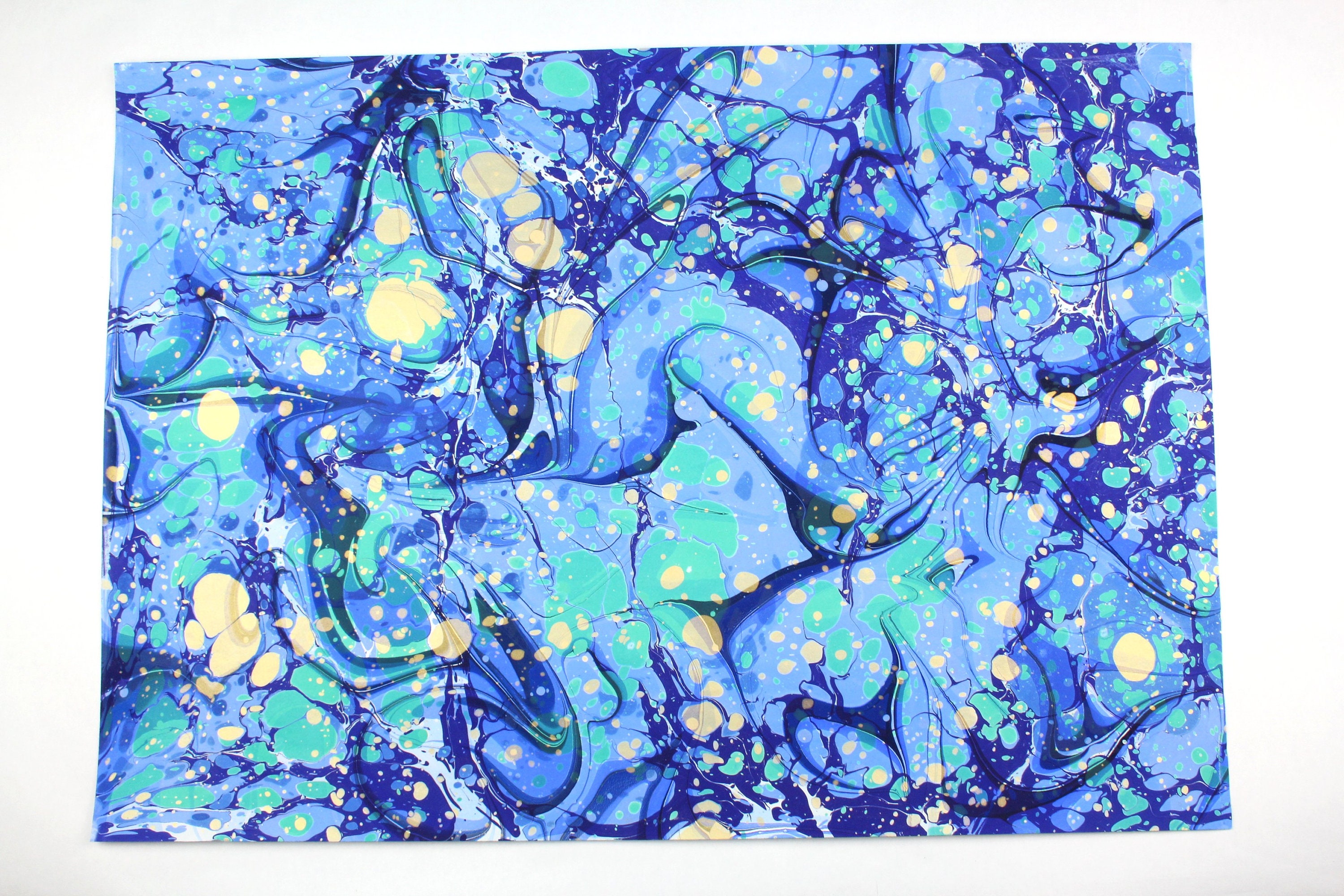 A2 Double Marbled Paper Sheets | Hand Crafted Genuine Marbling | Unique ...