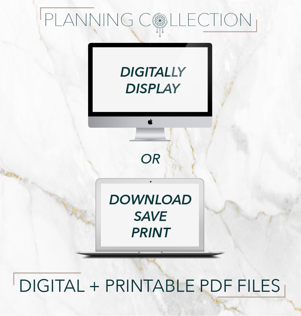 Digital Planner - Project Tracker - Printable: Stay in Control and ...
