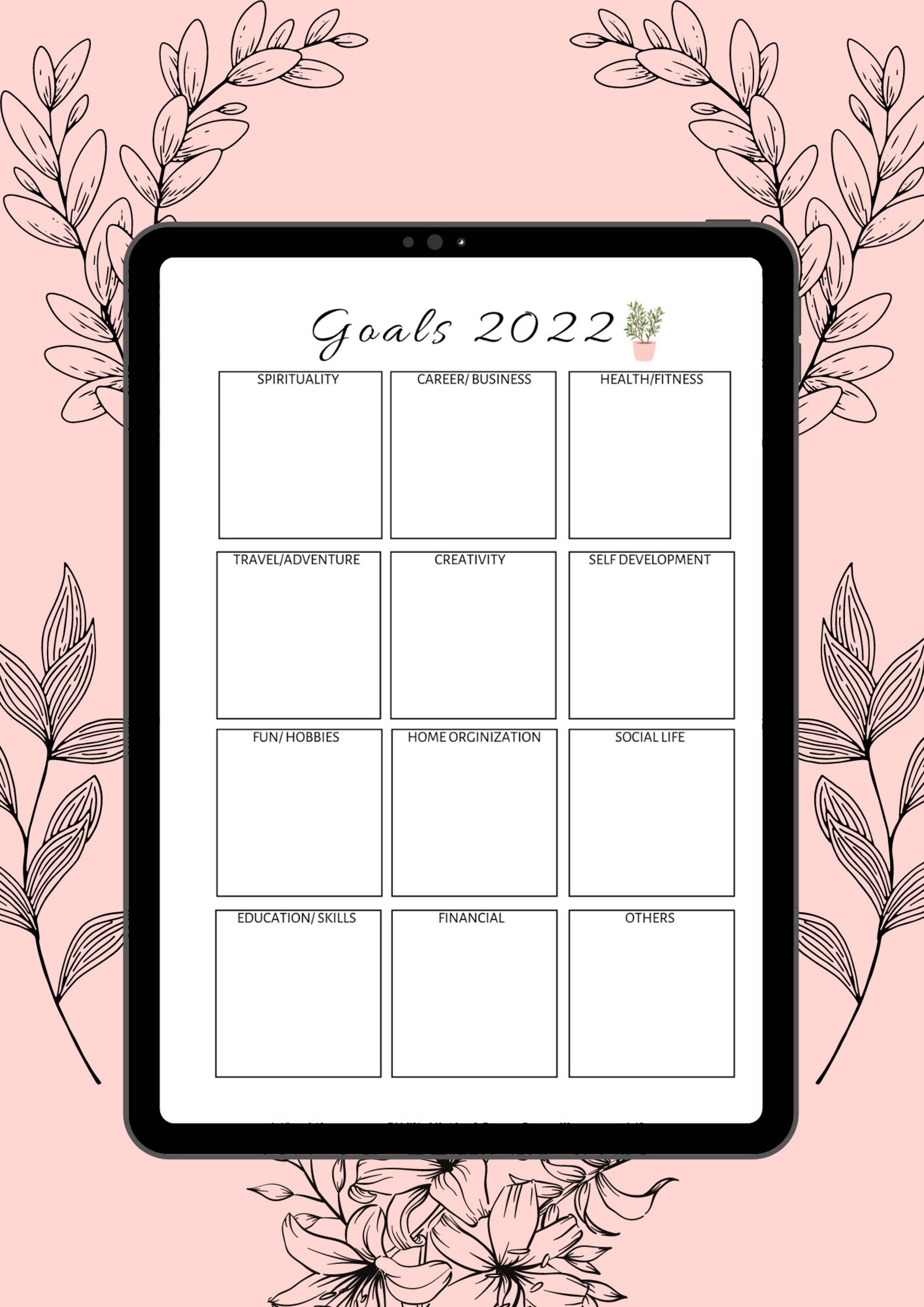Goal Setting Planner 2022 Printable for Life Management and Self ...