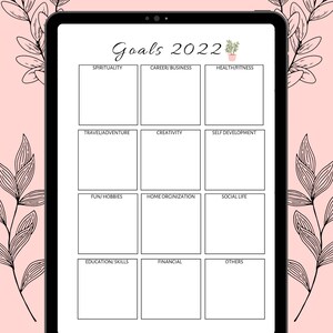 Goal Setting Planner 2022 Printable for Life Management and Self ...