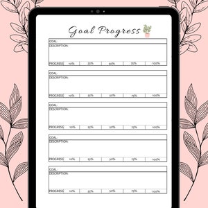 Goal Setting Planner 2022 Printable for Life Management and Self ...