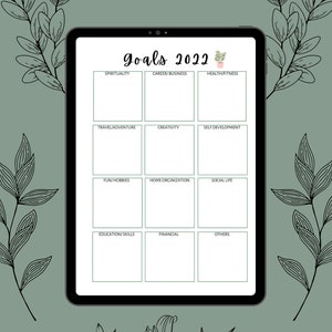 Goal Setting Planner 2022 Printable for Life Management and Self ...