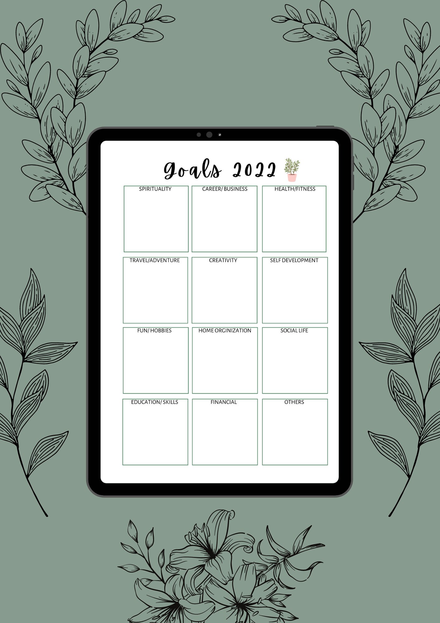 Goal Setting Planner 2022 Printable for Life Management and Self ...