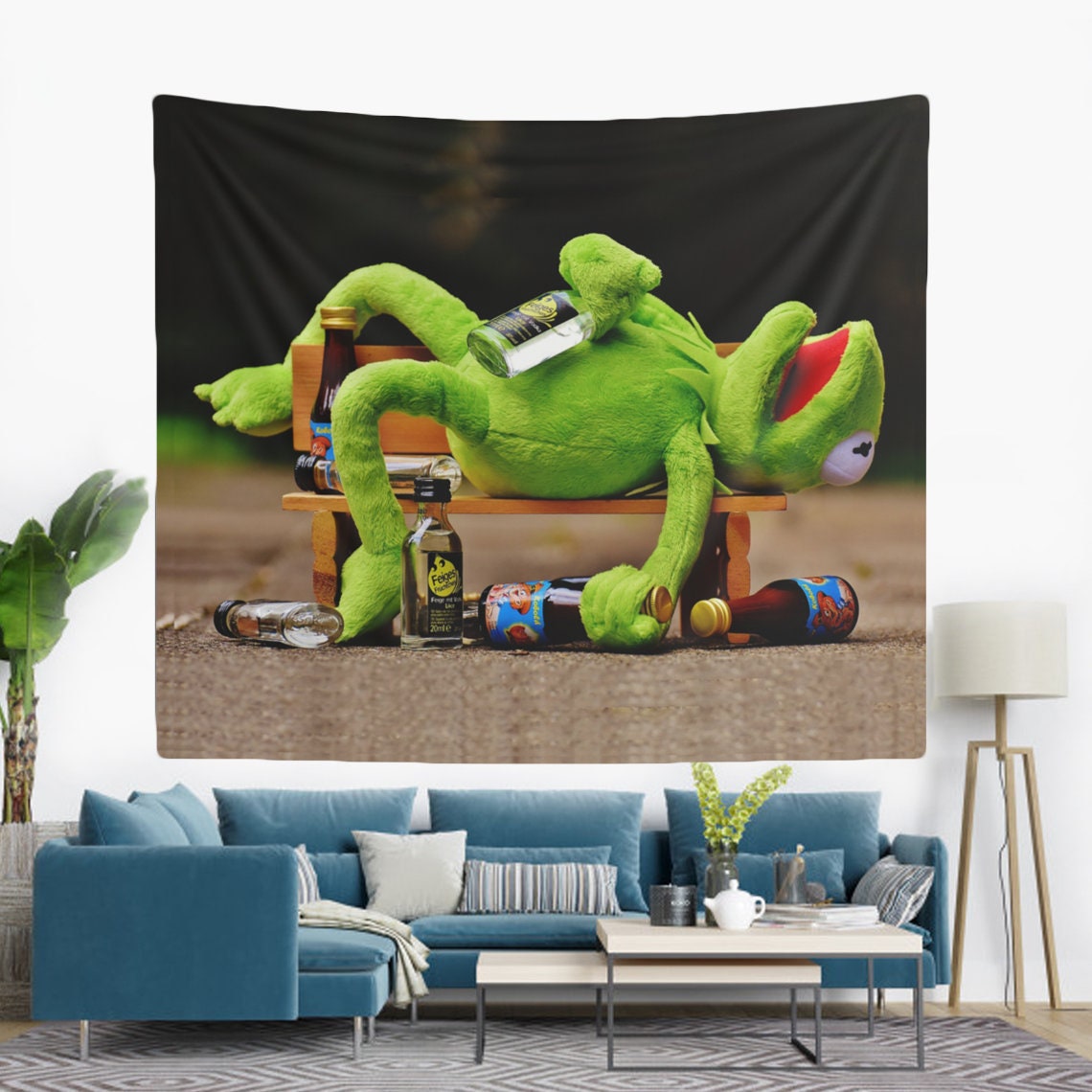 Kermit The Frog Meme On The Couch
