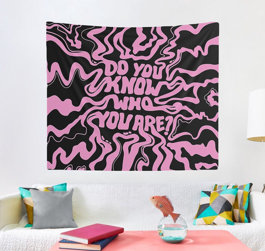 Harry Styles Do You Know Who You Are Groovy Tapestry, Hostel Dorm Decor ...