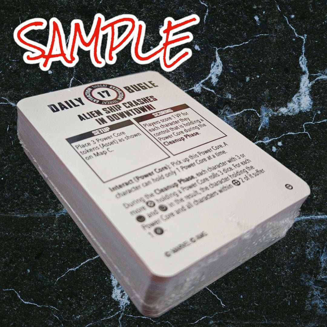 Marvel Crisis Protocol Card Pack 4 Updated Crisis Cards / Tactic Cards ...