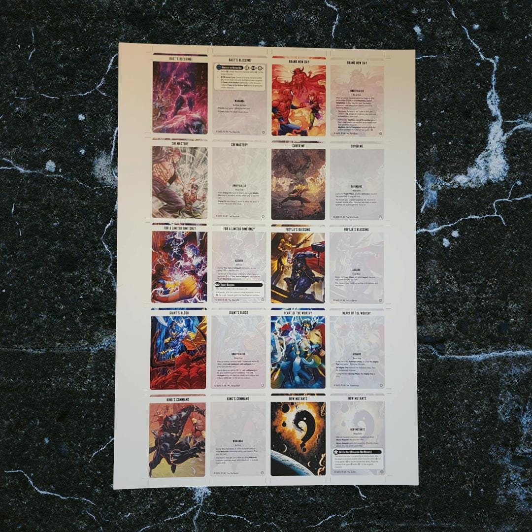 Team Tactics Card Errata 2024 Marvel Crisis Protocol Booster Pack 1 37 ...