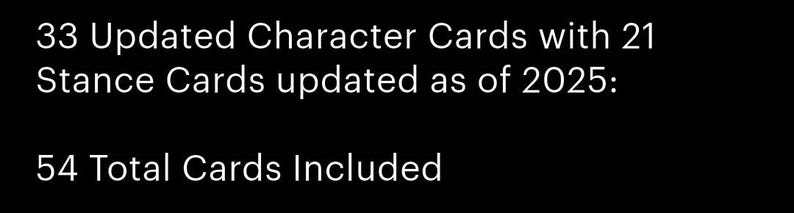 2025 Star Wars Shatterpoint - UPDATE PACK - 54 Character and Stance ...