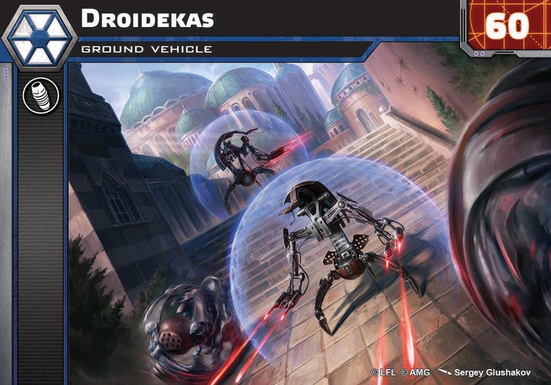 Star Wars Legion: Confederacy Faction Cards - 182 Unit, Upgrade ...