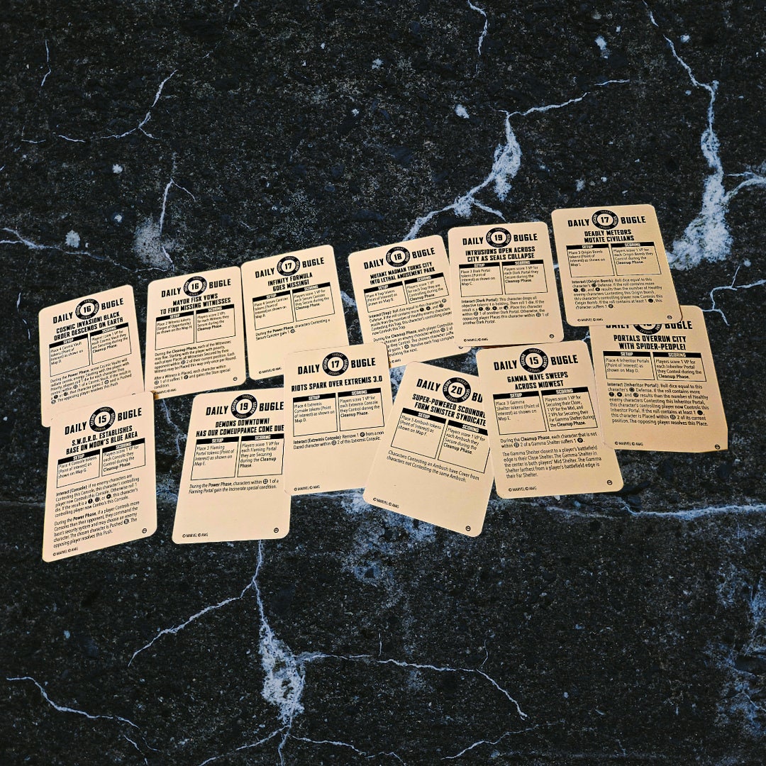 Marvel Crisis Protocol Card Pack 4 Updated Crisis Cards / Tactic Cards ...