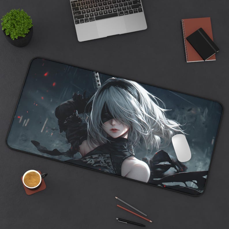 Nier Automata 2B Desk Mat: Anime Gaming Mouse Pad - Etsy