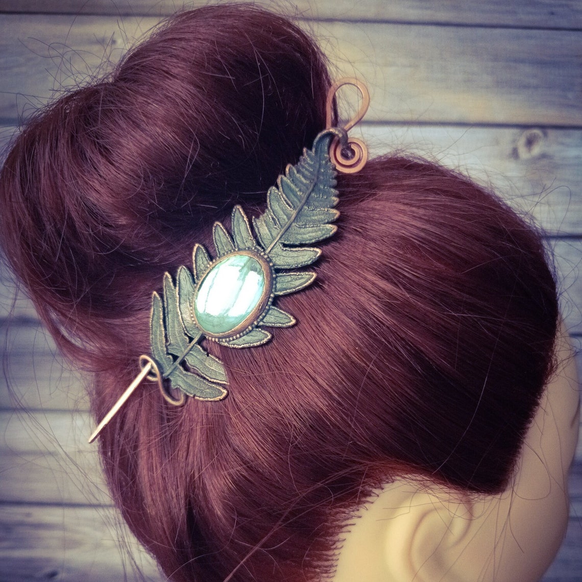 Hair Wedding Accessories, Copper Hair Brooch Pin, Hair Bun Holder, Hair ...