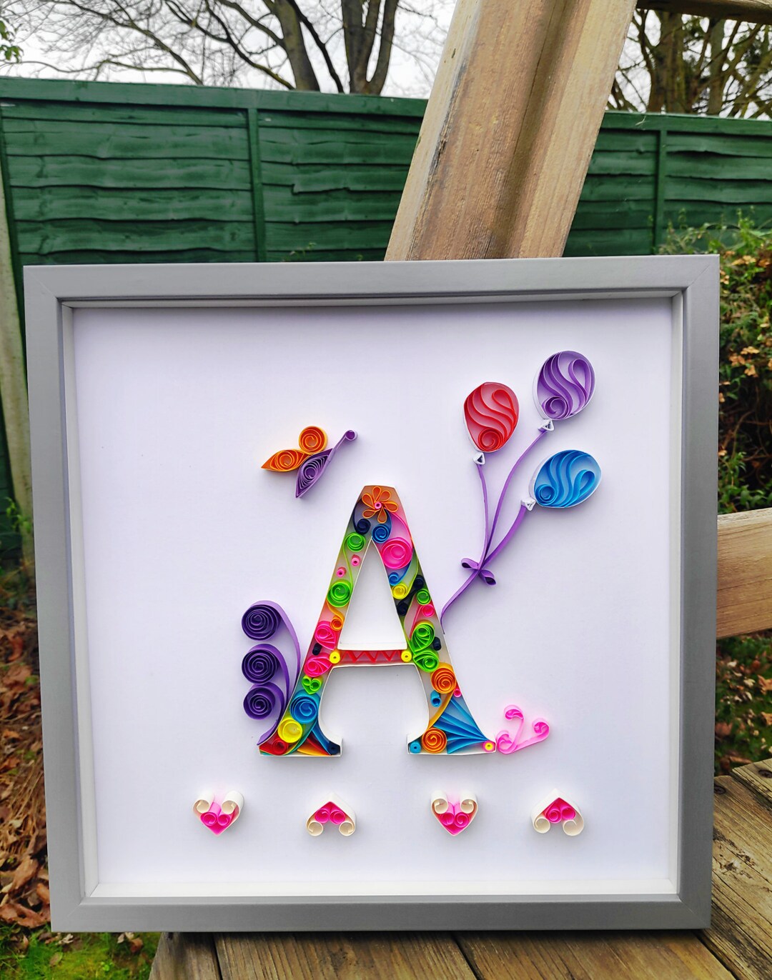 Personalized Letter (frame 30x30cm),paper Quilling Art, Wedding ...