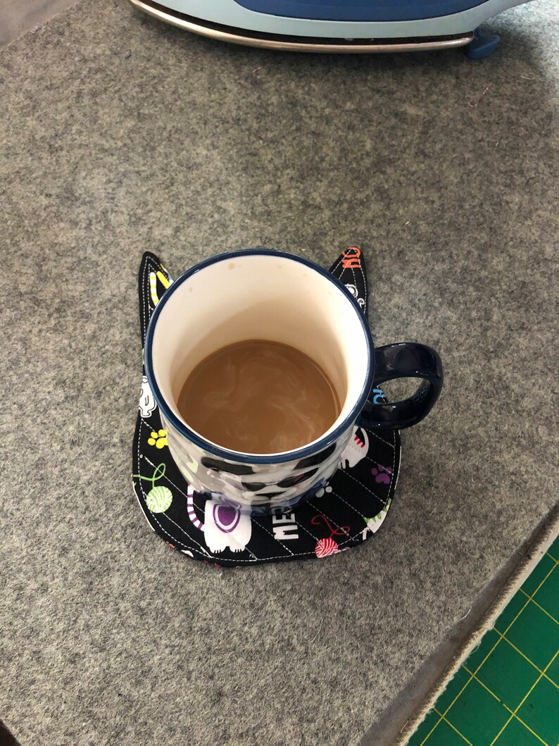 Cat Mug Rug - Etsy