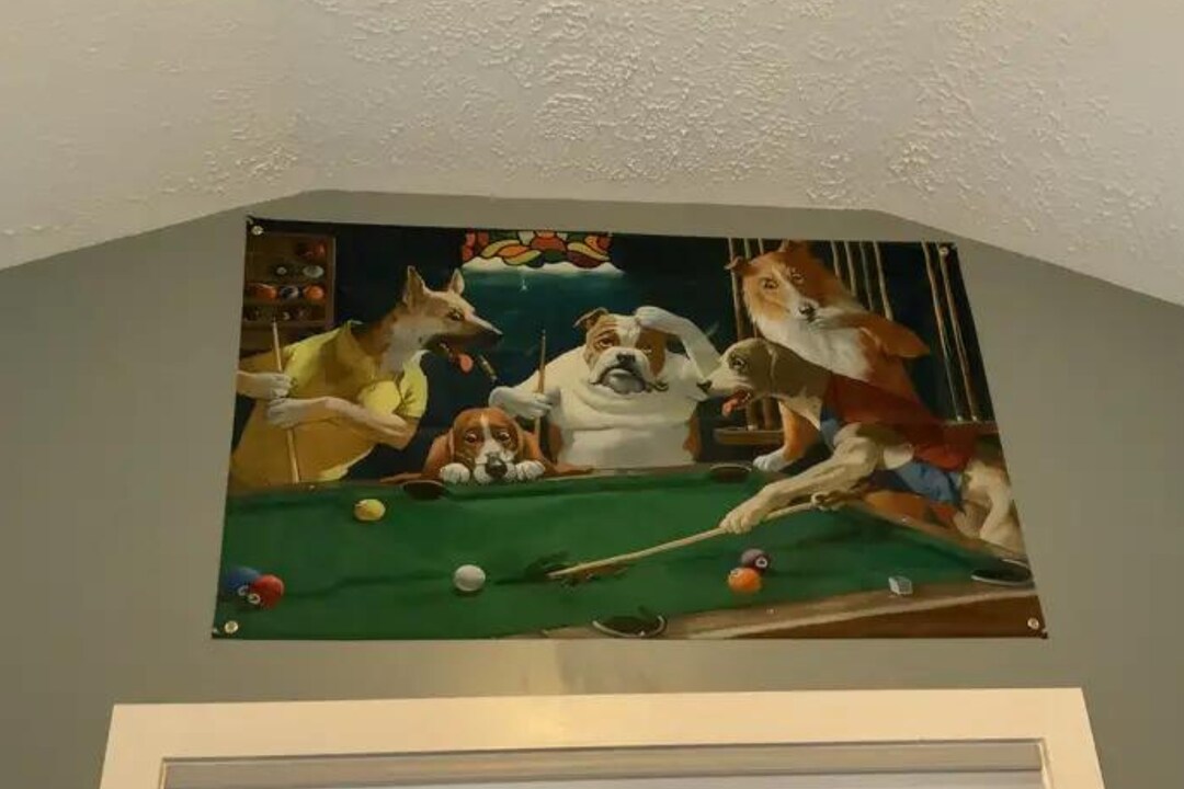 Dogs Playing Pool Flag 3x5, Funny Flags Man Cave Wall Flag for College ...