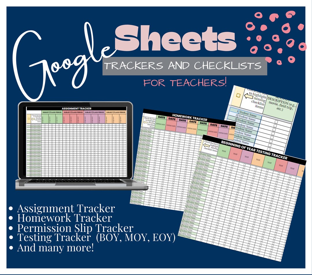 Teacher Trackers and Checklists Assignment Tracker Class Roster ...
