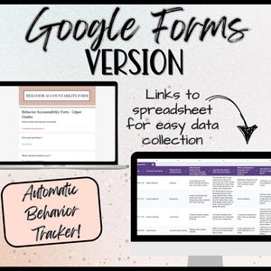 Middle and High School Behavior Accountability Form | Digital and ...