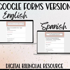 Middle and High School Behavior Accountability Form | Digital and ...