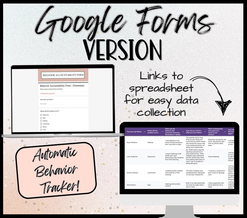 Elementary Behavior Reflection & Accountability Form | Upper Grades ...