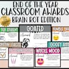 Editable Classroom End of Year Awards & Matching Bookmarks | Student ...