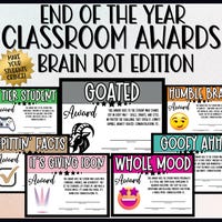 Editable Classroom End of Year Awards & Matching Bookmarks | Student ...