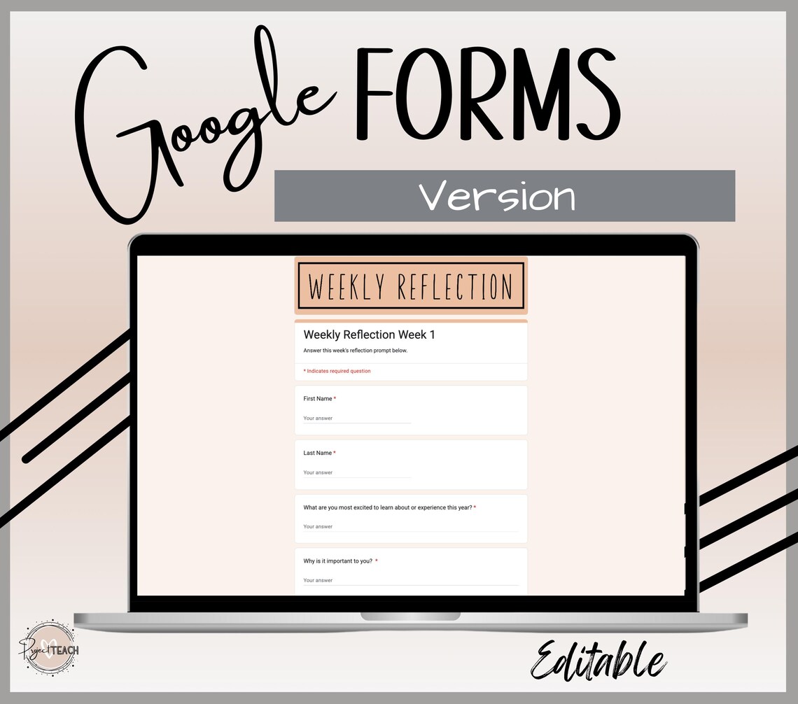 Weekly Self-reflection Journal for Students | Printable & Digital SEL ...