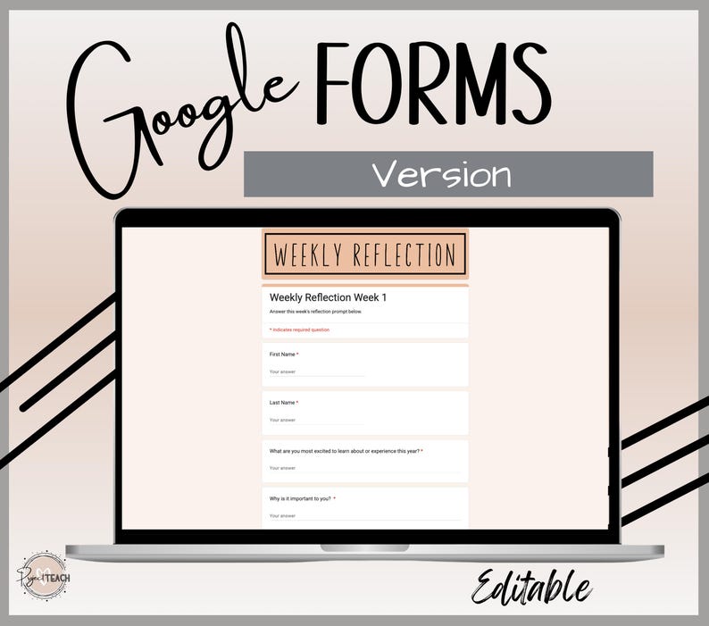 Weekly Self-reflection Journal for Students | Printable & Digital SEL ...