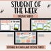 Student of the Week Digital Slides: Canva & Google Slides Template - Etsy