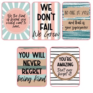 Motivational Classroom Posters | Coral Classroom Decor | Encouraging ...