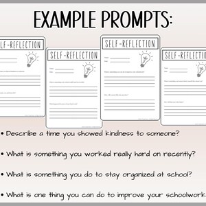 Student Self-reflection Journal: Weekly Printable & Digital SEL (180 ...