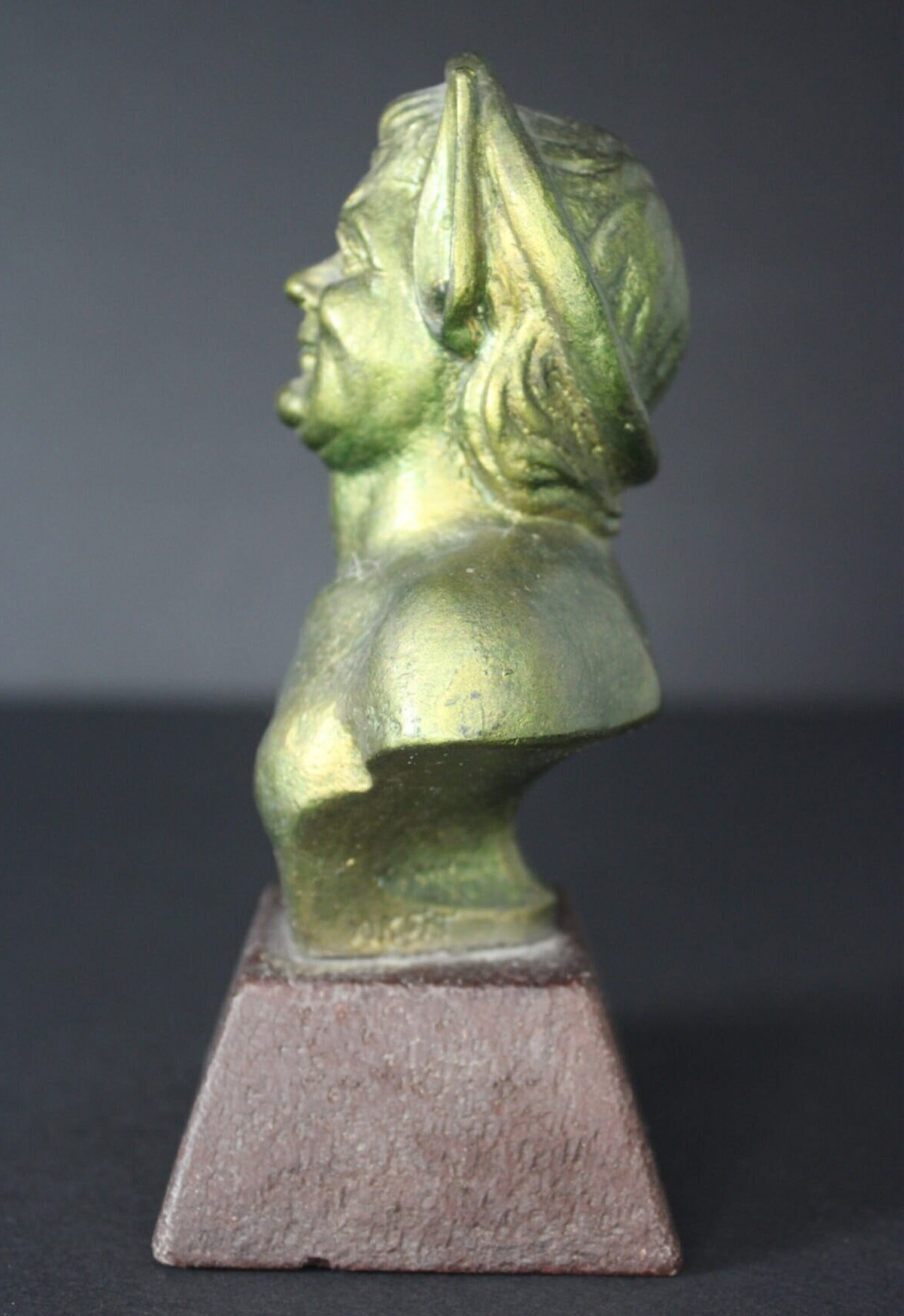 Phrygian King Midas Bust Statue Tablet, Donkey Eared King Midas Statue ...