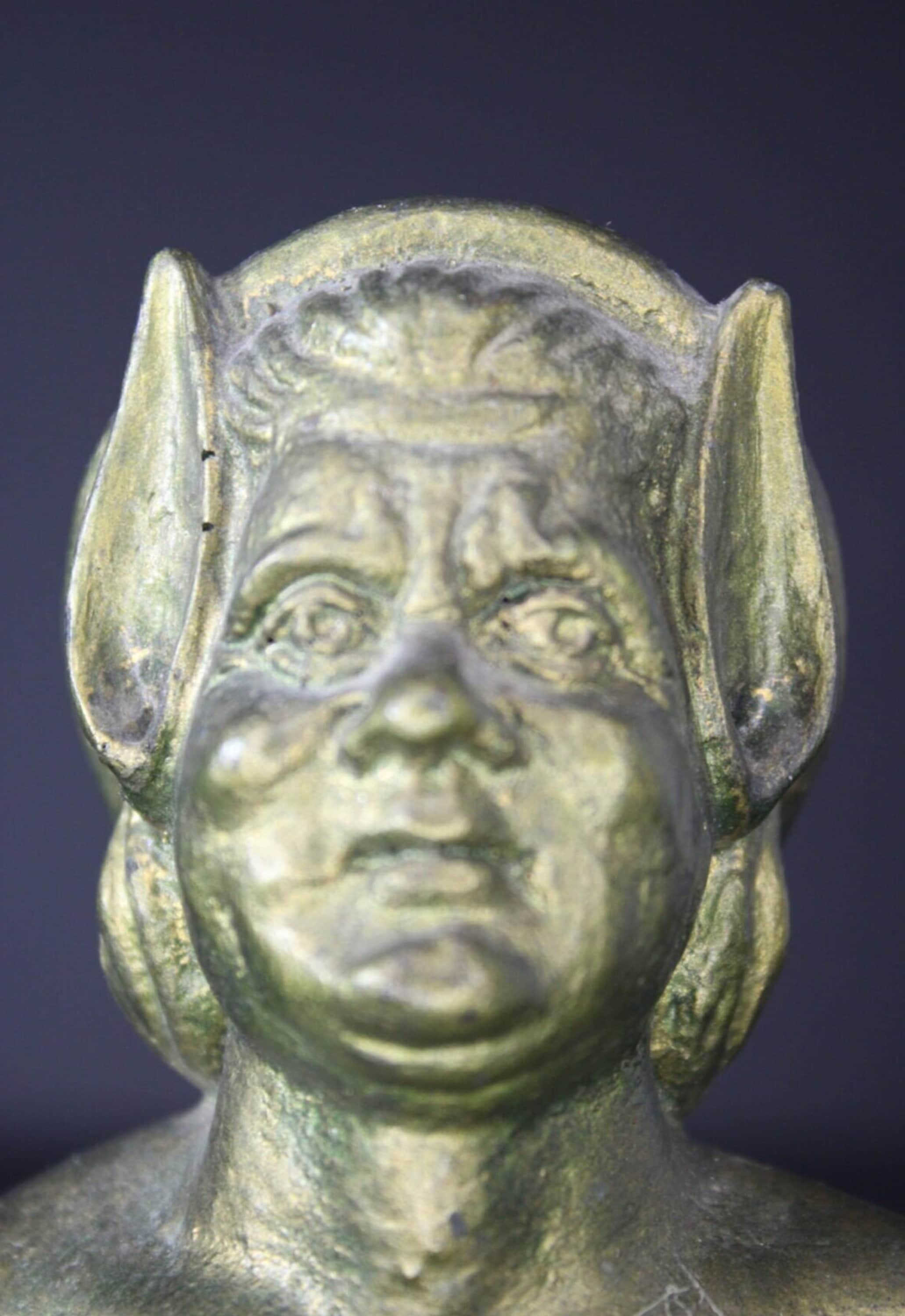 Phrygian King Midas Bust Statue Tablet, Donkey Eared King Midas Statue ...