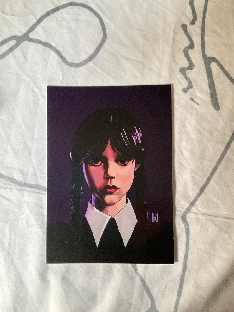 PRINT Wednesday Addams Netflix Sheet A3 A5 Bookmark - Etsy