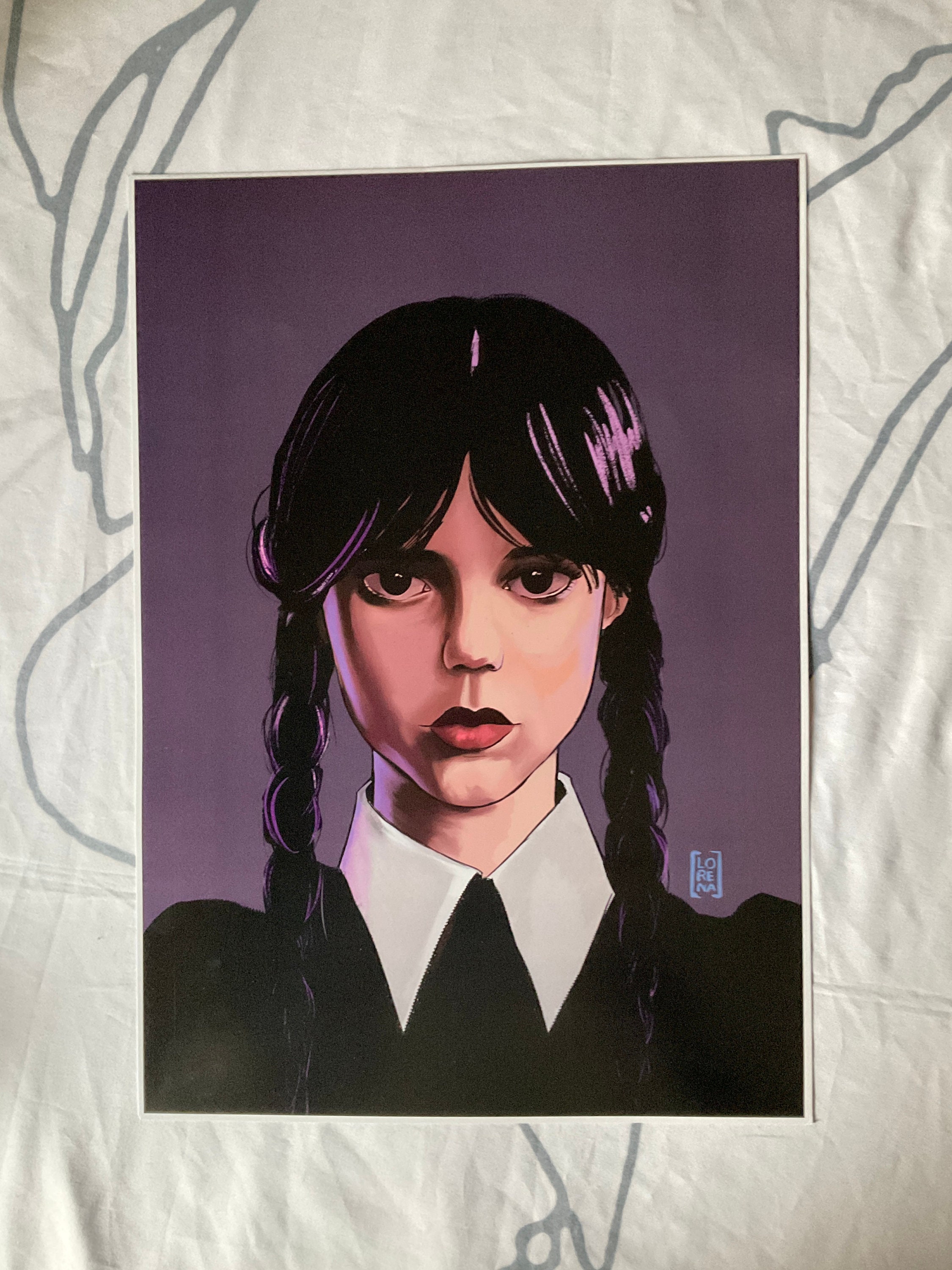 PRINT Wednesday Addams Netflix Sheet A3 A5 Bookmark - Etsy