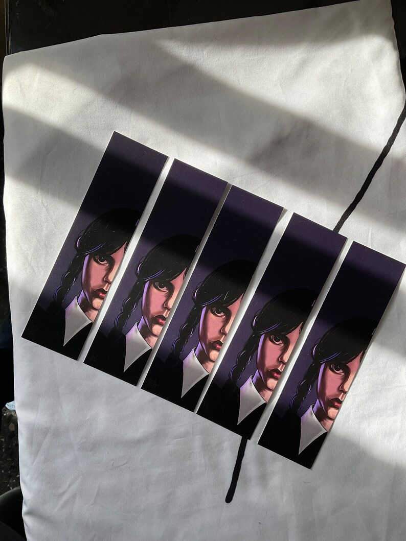 PRINT Wednesday Addams Netflix Sheet A3 A5 Bookmark - Etsy