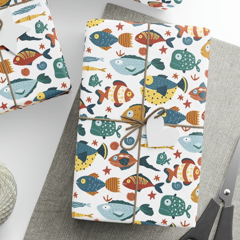 Fish Wrapping Paper - Etsy